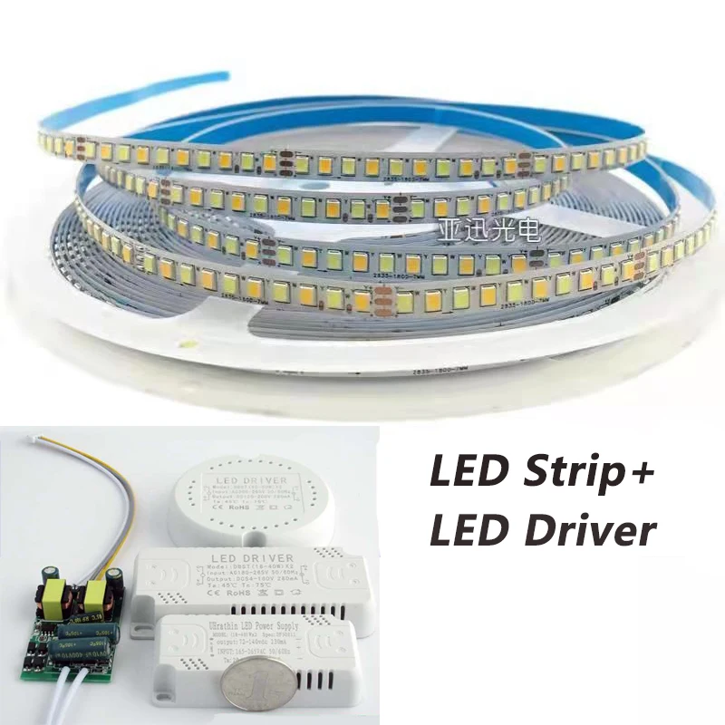 2835-200D 7MM 5B10CX2 LED strip dual colors for replacing chandelier's ...