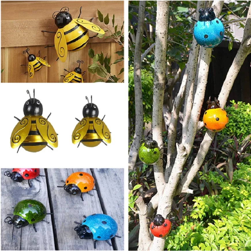 Happy Bee Day Garden Decoration Countryside Style Collection Metal ...
