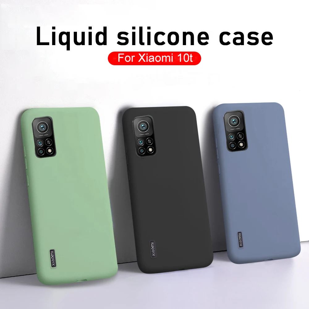 Silicone Case For Xiaomi Mi 10 Lite Pro 5G Mi 10 Case Original Liquid ...