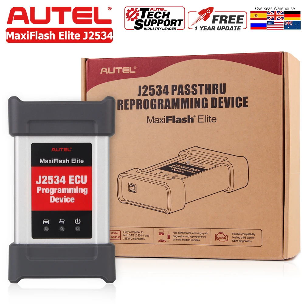 Autel-J2534-Box-ECU-Programming-Tool-MaxiFlash-Elite-work-with-OEM ...