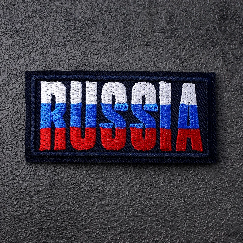RUSSIA Size:3.9x7.2cm Mend Patch Embroidered Applique Sewing Clothes ...