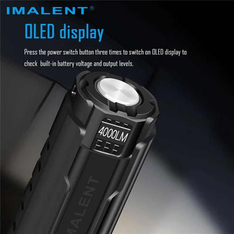 IMALENT LD70 potente linterna LED para exteriores recargable 4000 ...