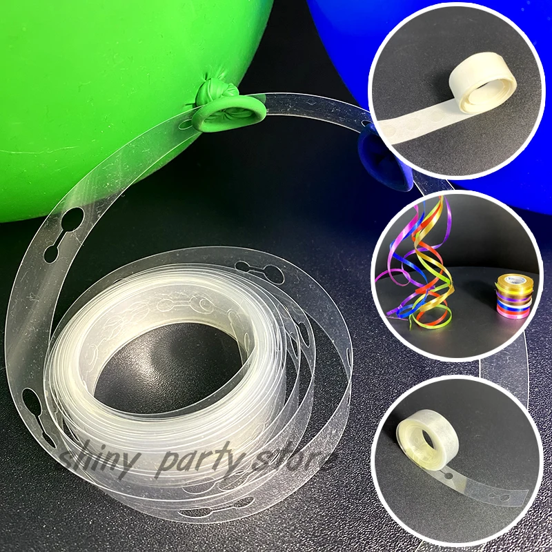 Party-Decoration-Supplies-Balloon-Chain-Glue-Point-Color-Ribbon-Balloon ...