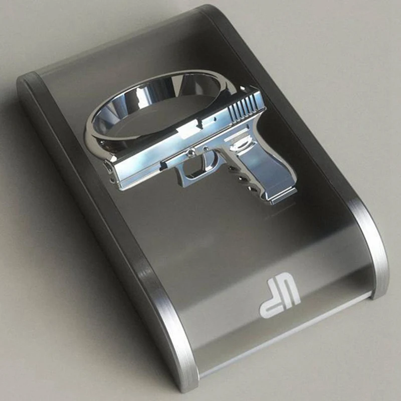 Retro Pistol Shape Ring Exquisite Men Women Gun Rings The Same Punk Hip ...