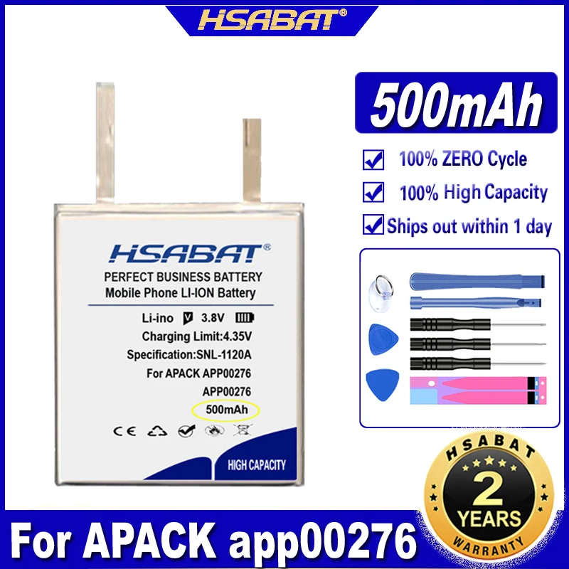 HSABAT APP00276 500mAh Battery for Apack APP00276 Batteries|Mobile ...