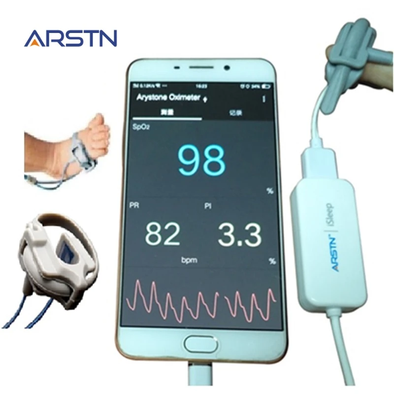 1 Sensor Neonate Infant Child Adult Handheld Pulse Oximeter For Android ...