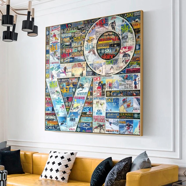 Newspaper Collage On Wall