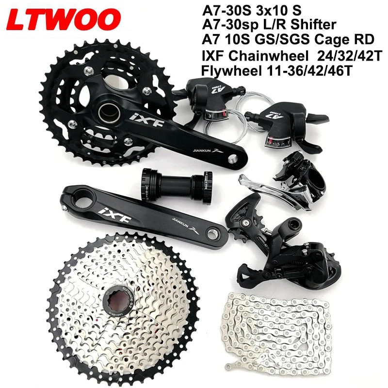 Ltwoo MTB A7 30S 3x10 Front/Rear Derailleur 30sp Left/Right Shift Lever ZSC Chain Sunshine ...