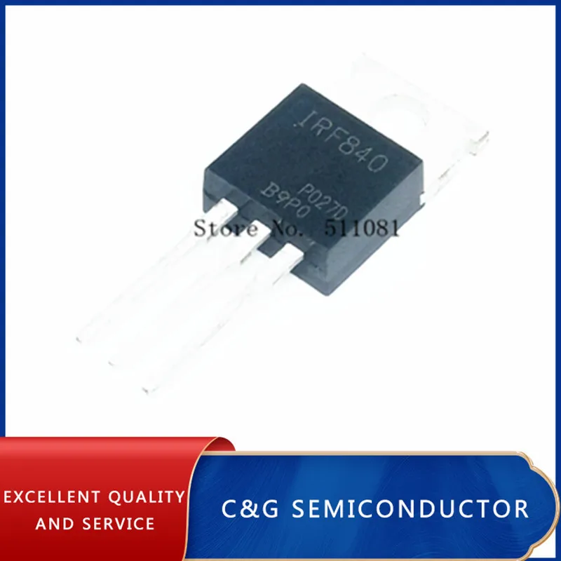 10 pçs irf840pbf irf840 irf 840 potência mosfet to 220|ics ...