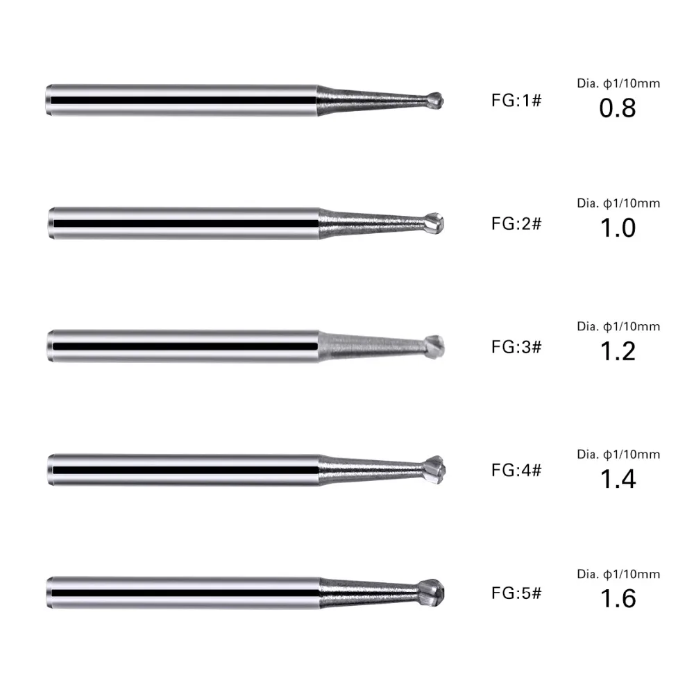 10 шт./кор. стоматологические твердосплавные боры FG круглый стоматологическое лабораторное ...
