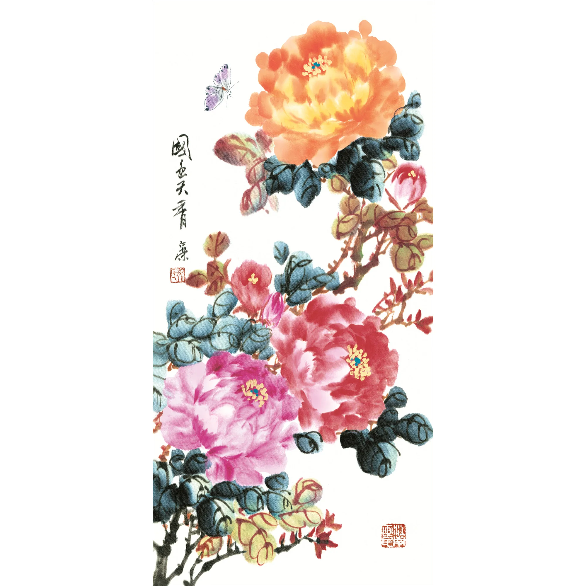 Wall-Silk-Scroll-Hanging-Artwork-Painting-Chinese-scroll-painting ...