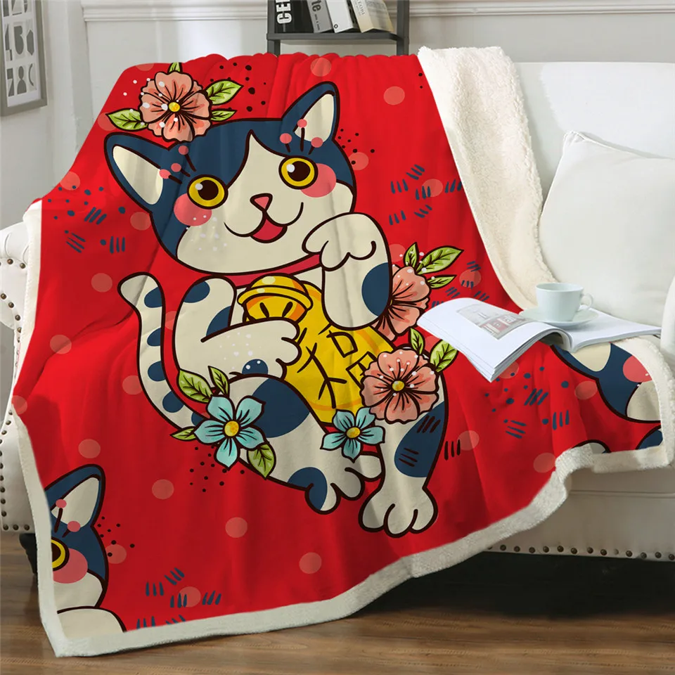 Various Cat Design Throw Blankets FREE Ship USA The Great Cat Store