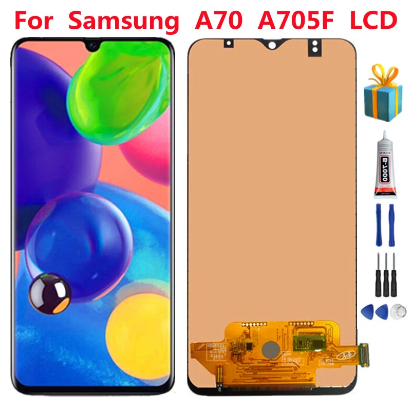 Original For Samsung Galaxy A70 2019 LCD Display SM A705FN/DS Screen ...