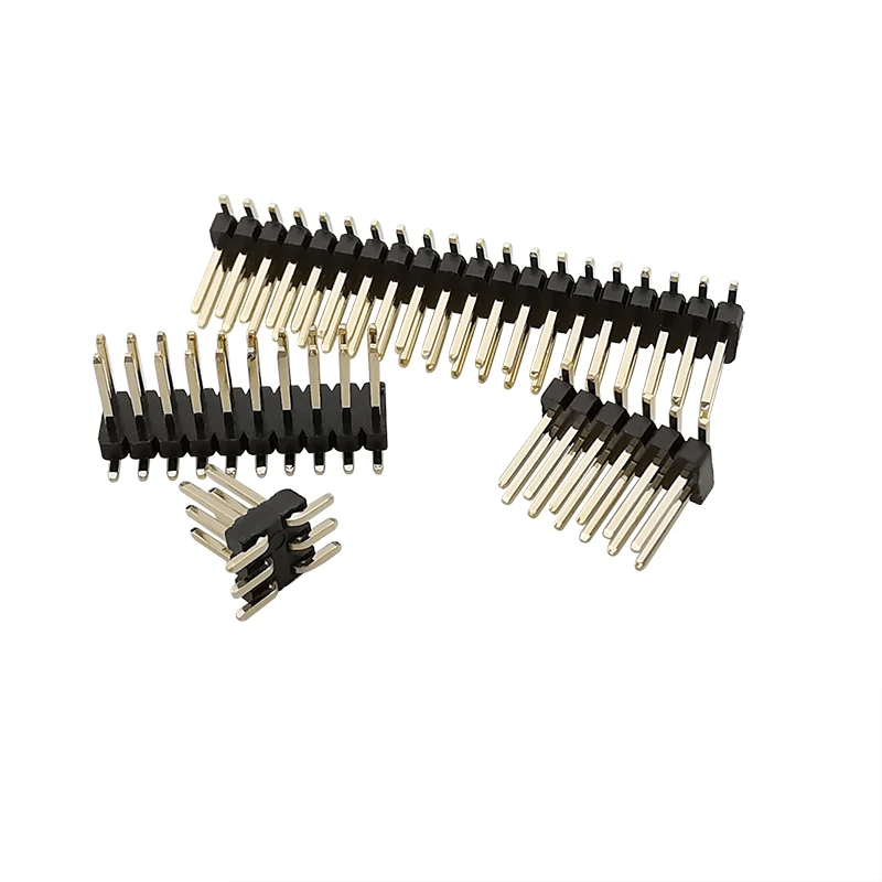10pcs Smd 1.27 Mm Double Row Male 2*3/4/5/6/7/8/10/12/15/20/40/50p Pin Header Connectors Smt 1 ...