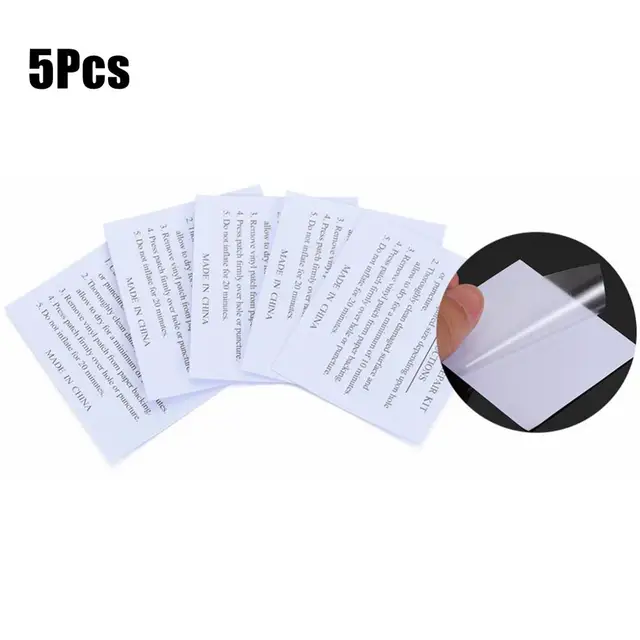 5Pcs PVC Waterproof Transparent Self Adhesive Nylon Sticker Cloth ...