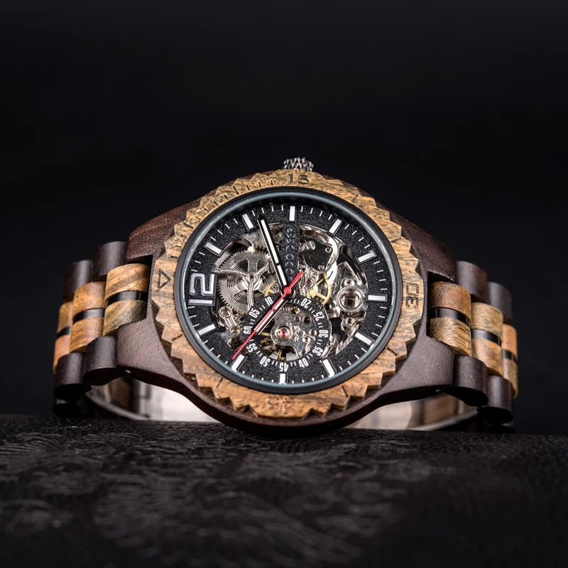 DODO-DEER-Waterproof-Mechanical-Watch-Mens-Automatique-Wood-Forsining ...