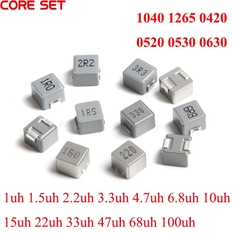 10pcs-SMD-Molding-Power-Inductors-1040-1265-0420-0520-0530-0630-0650 ...