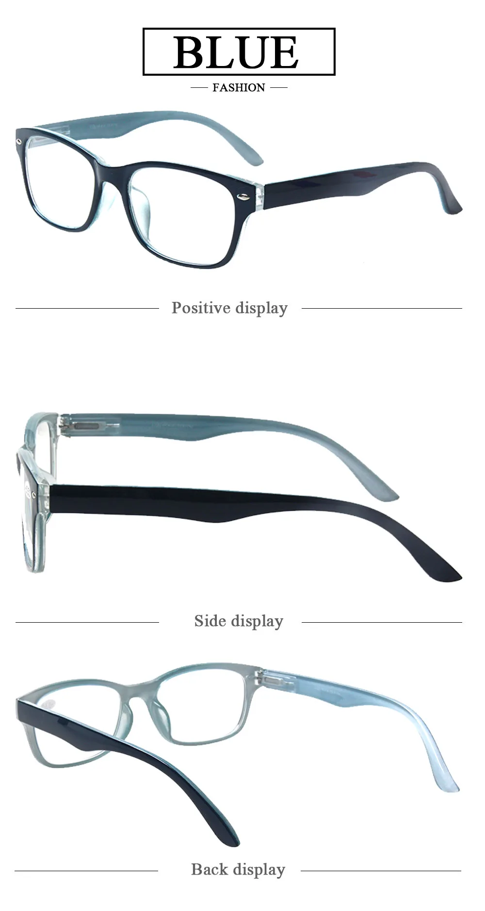 Lot de 5 couleurs mélangées. - Dioptrie +4,50 - Lunettes de lecture ...