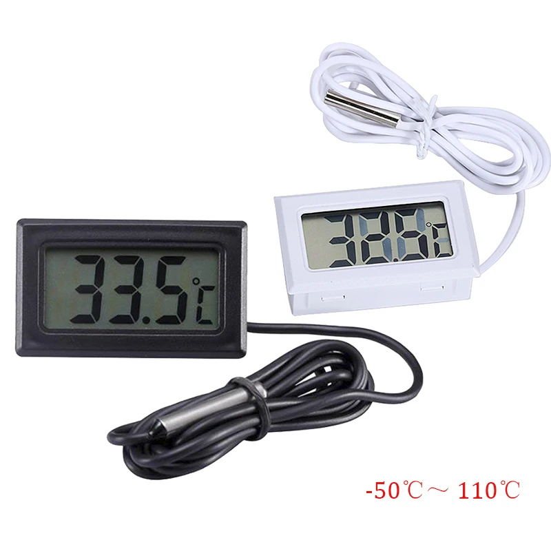 Mini Temperature Sensor Lcd Car Digital Thermometer Hygrometer ...