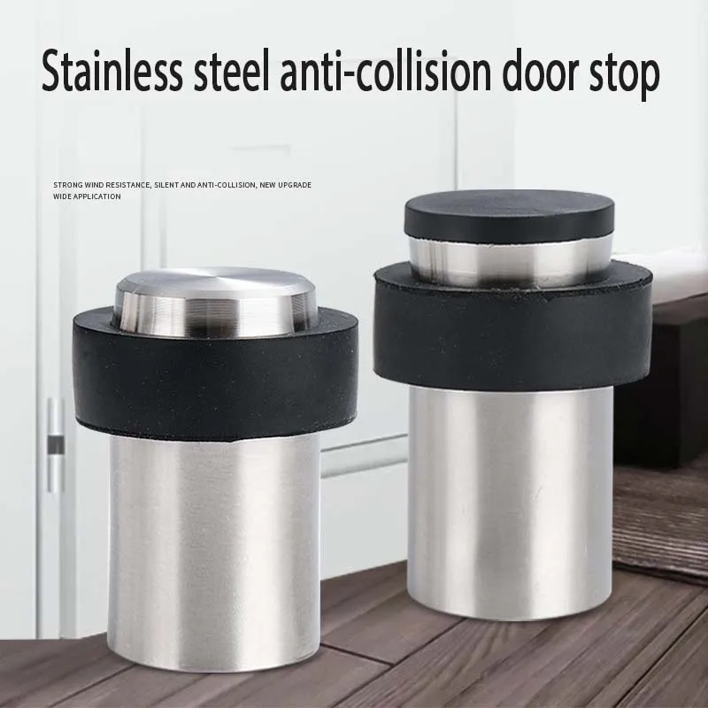 Stainless-Steel-Mute-Door-Stop-Household-Floor-to-ceiling-Buffer-Door ...