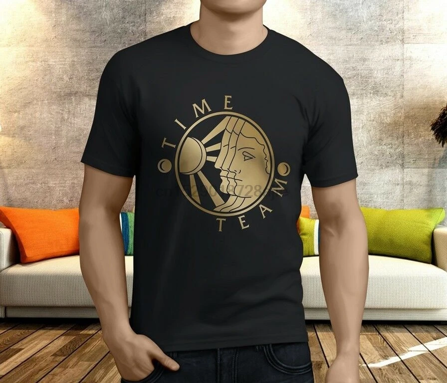 New Cool Time Team British Tony Robinson Mens Black T Shirt S 3XL|T ...