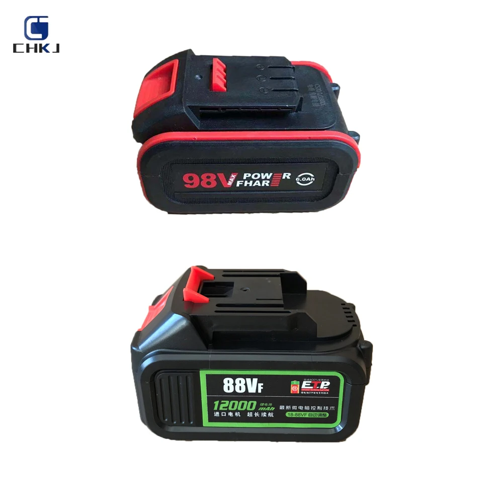 88V 98V 유럽 및 미국 충전기 충전식 리튬 배터리, 편리한 4 인치 전기 가지치기 톱, 미국 충전기|전동 공구 부품 ...