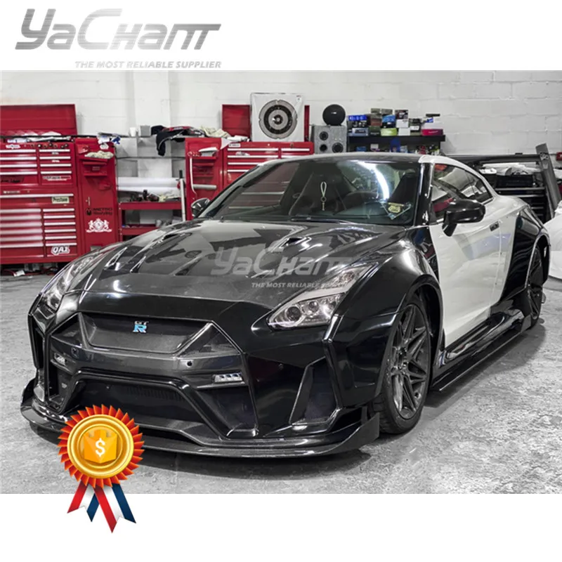 Portion-Carbon-Fiber-Wide-Body-Kit-Fit-For-2009-2020-R35-GTR-CBA-DBA ...