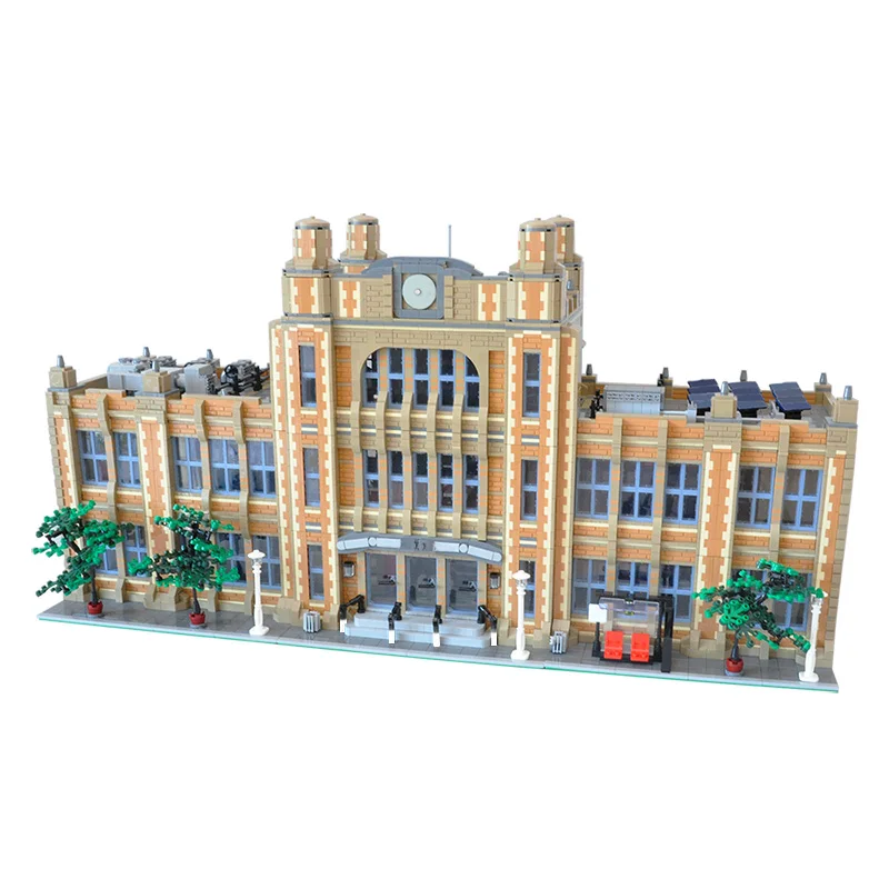 MOC-Architecture-School-Building-Blocks-Assembled-Modular-Bricks-DIY ...