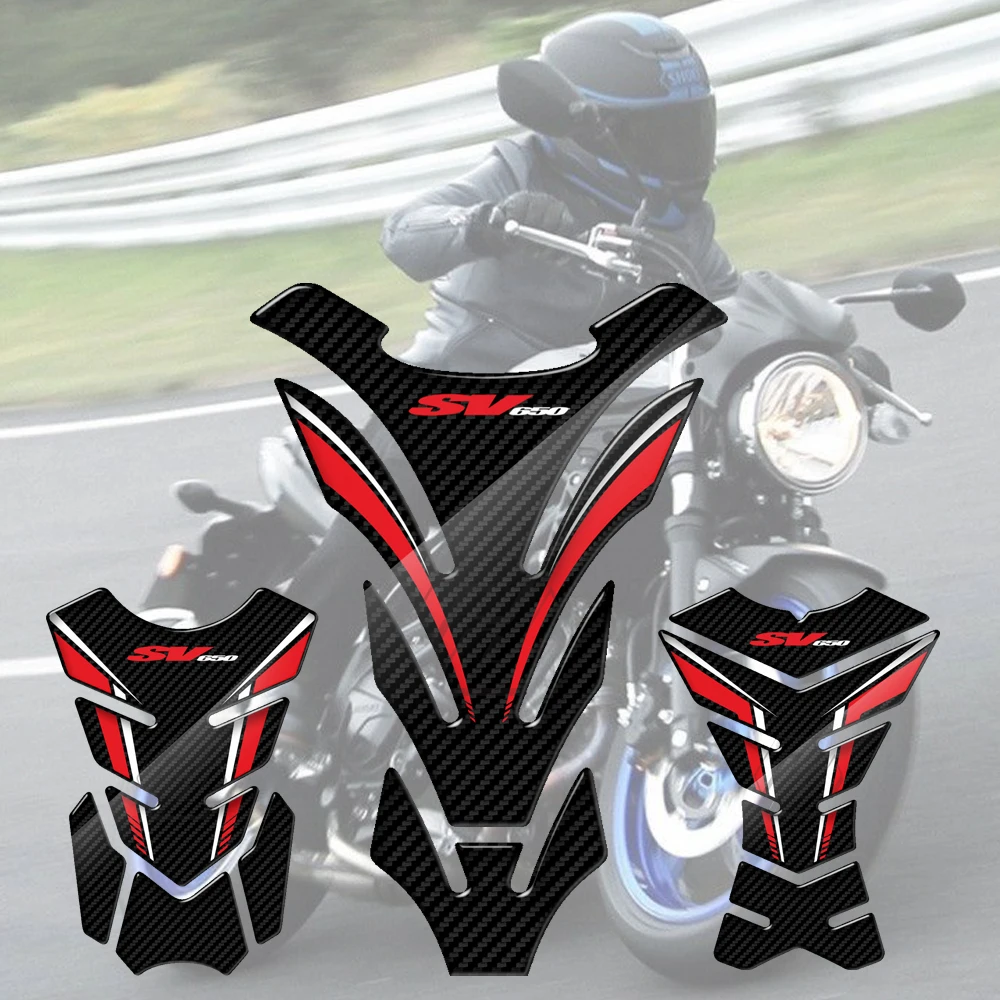 For-Suzuki-SV650-SV650S-SV650X-3D-Carbon-look-Motorcycle-Tank-Pad ...