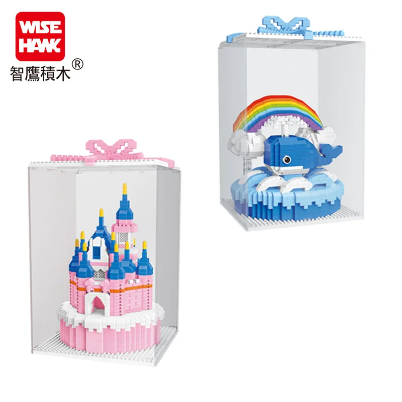 1624pcs-Cake-Building-Blocks-Castle-Diamond-Bricks-2650-Rainbow-Whale ...