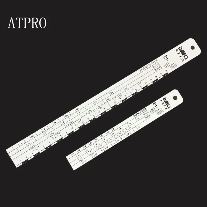 ATPRO-Solvent-Resistant-Never-Rusting-Aluminum-Paint-Mixing-Ruler-With ...