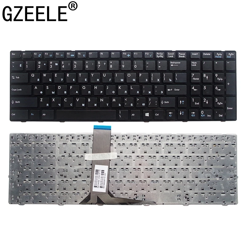GZEELE 러시아어 키보드, MSI CX620 GX660 CX623 CX705 FX600 GE620 노트북 키보드 블랙 ...