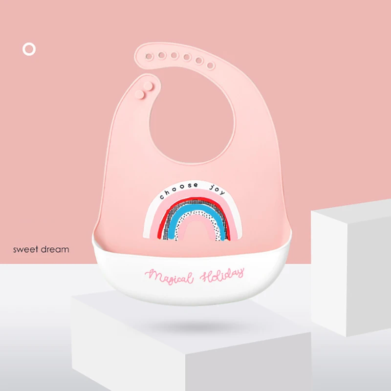 Милые Детские фартуки водонепроницаемые Силиконовые Слюнявчики для кормления полотенца для