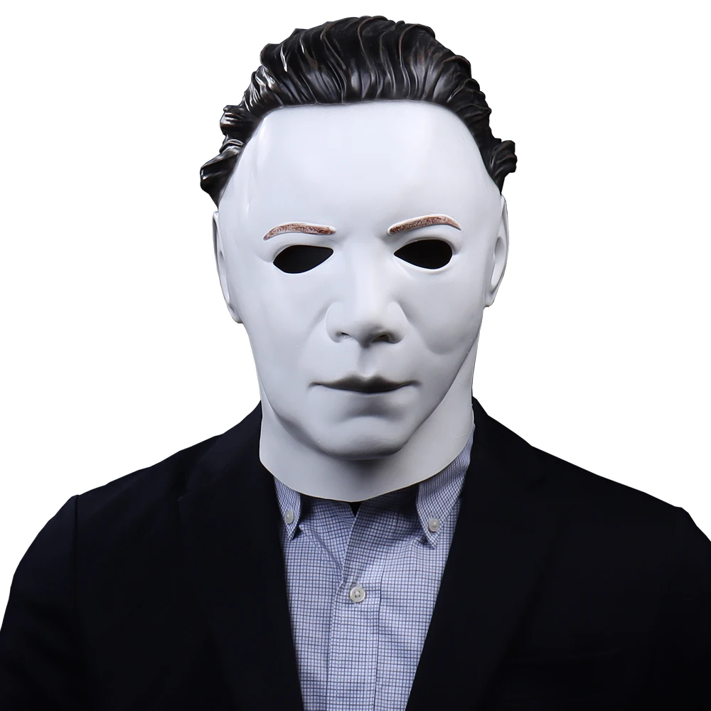 Horror Michael Myers LED Scary Killer Full Face Helmet Cosplay Mask ...