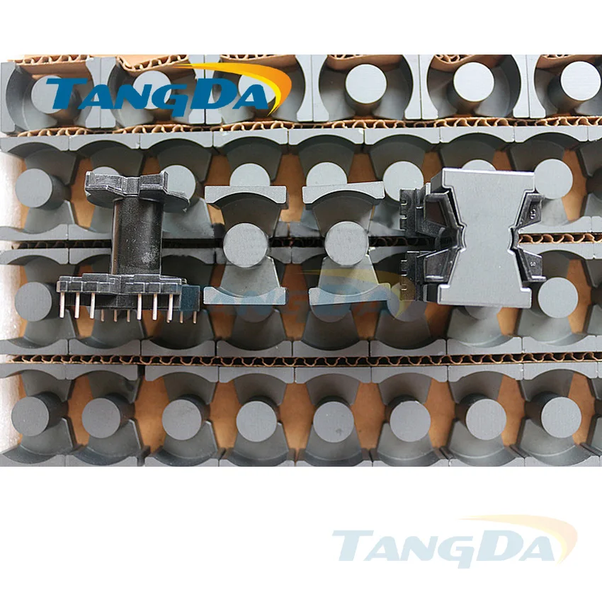 Tangda PQ4040 PQ40 40 core Bobbin 6+6pin magnetic core+skeleton PC40 soft ferrite cores ...