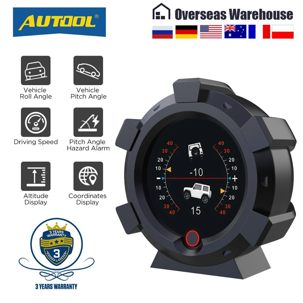 AUTOOL X95 Multifunctional GPS Speed PMH KMH Slope Meter Inclinometer ...