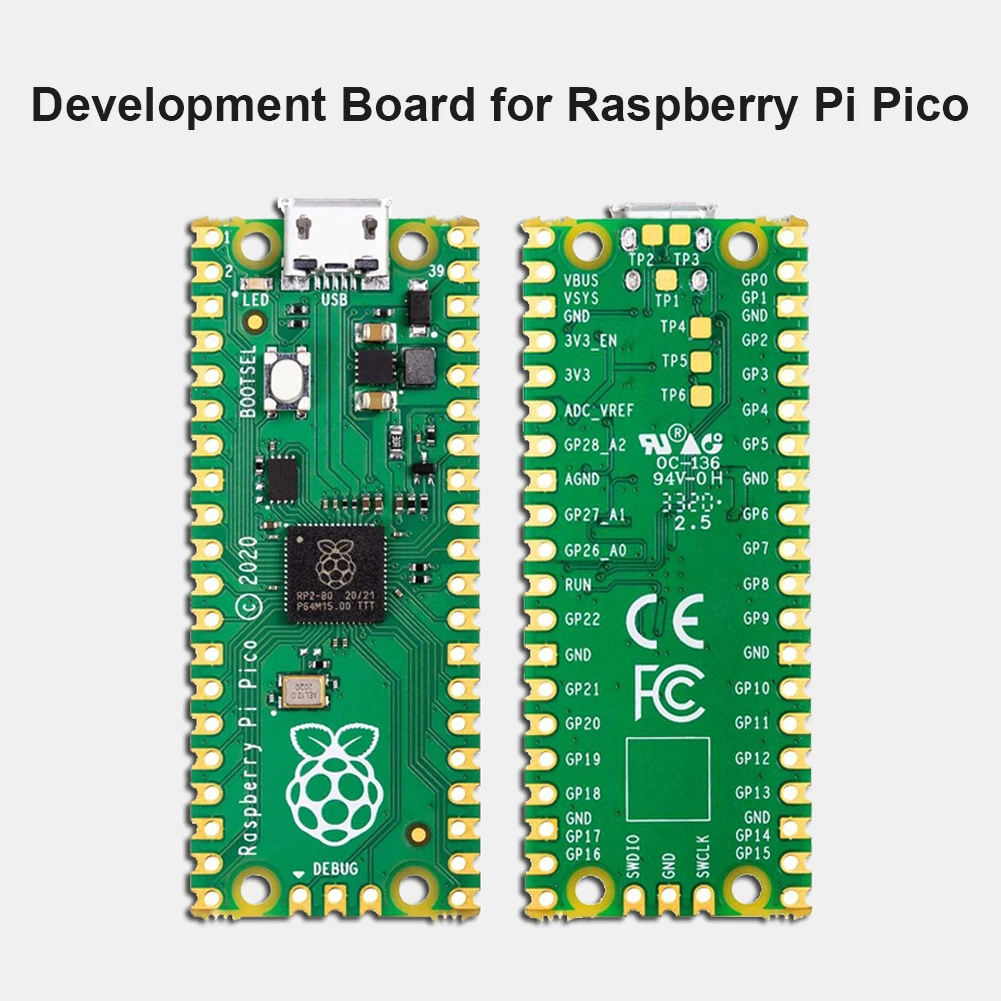 Raspberry Pi Pico 개발 보드 용 고성능 Cortex M0 듀얼 코어 Arm 프로세서 Rp2040 마이크로 컨트롤러 보드 지원demo Board