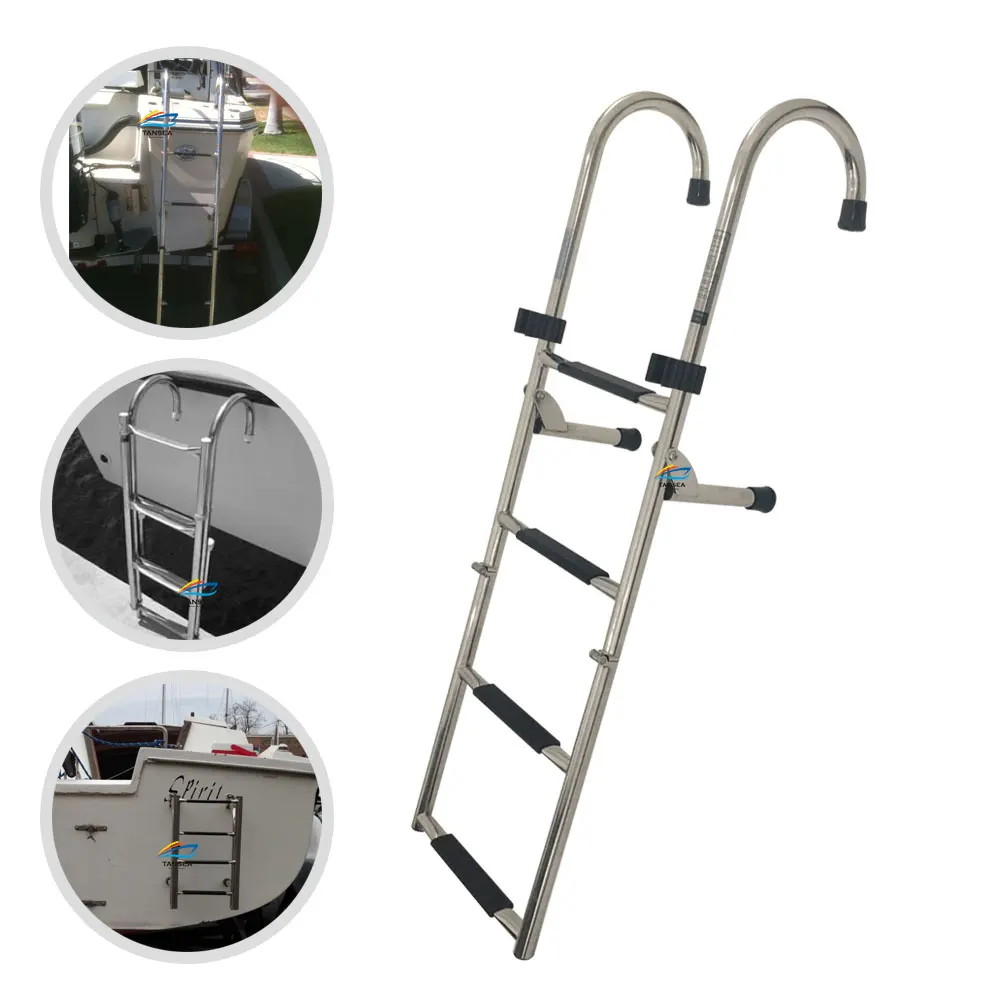 4-Step-Under-Platform-Boat-Ladder-boat-accessories-marine-Stainless ...