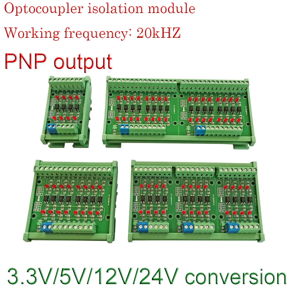 2-32 Way Pnp Output Optocoupler Isolation Board Voltage Converter ...