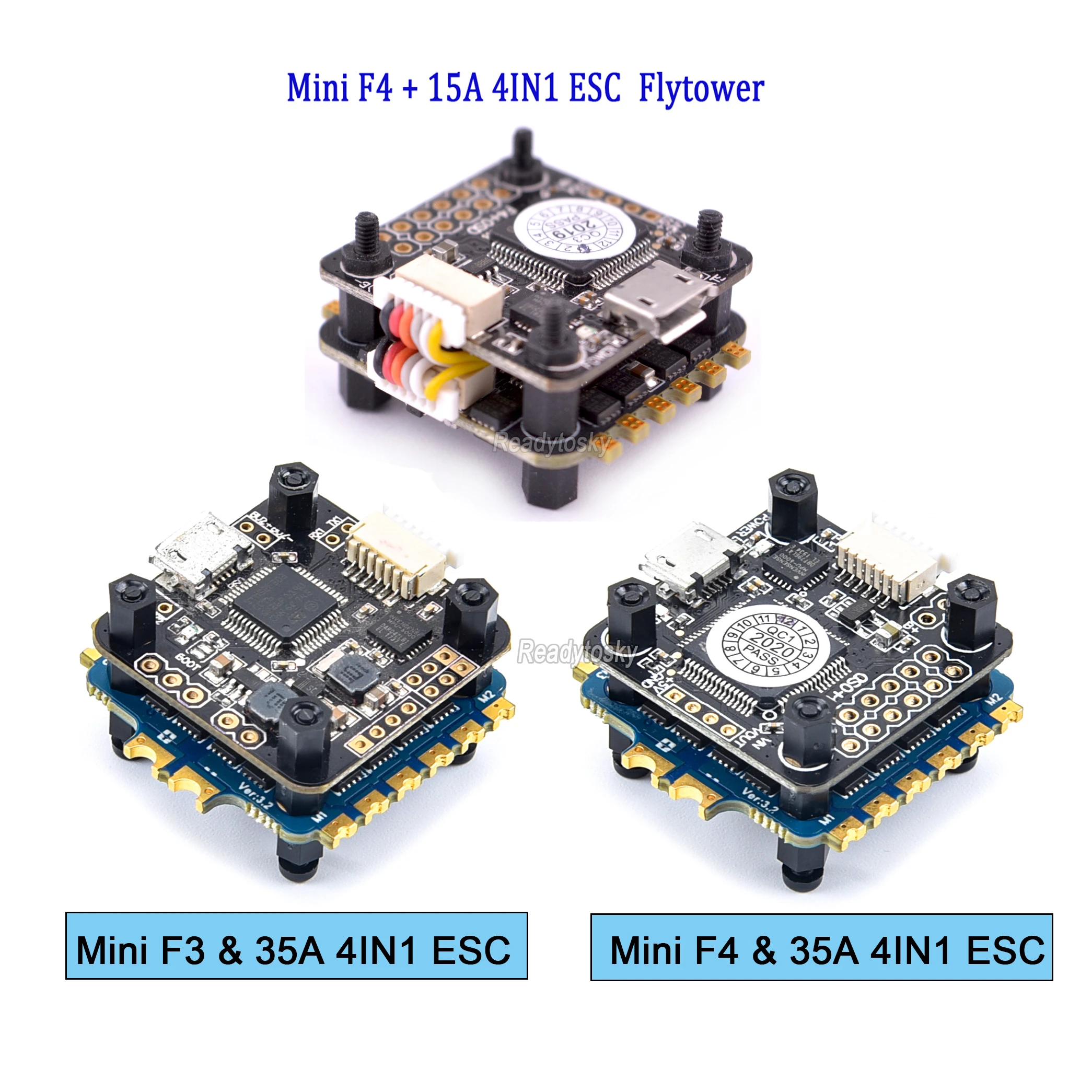 Mini F3 / F4 Flytower Flight Control Integrated Osd 4 In 1 Built-in 5v ...