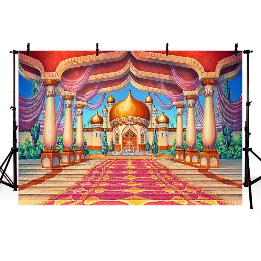 Vinyl-Photography-Backdrops-Aladdin-Palace-Main-Hall-Corridor-Cartoon ...