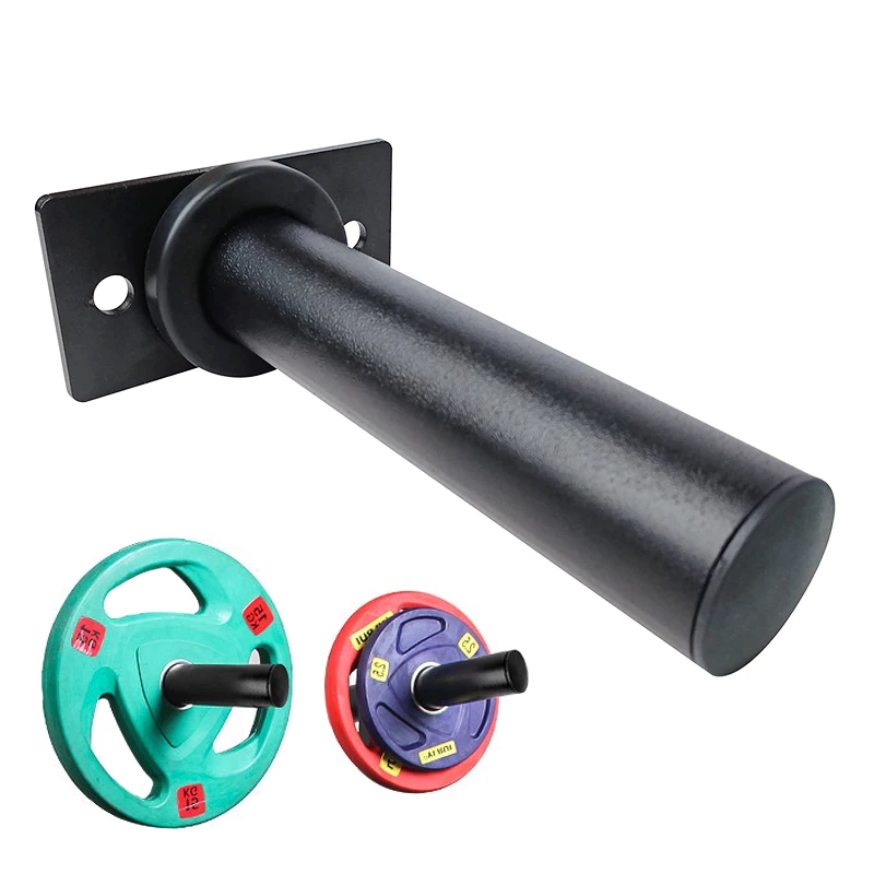 Wall-Mounted-Weight-Plate-Holder-Home-Gym-Heavy-Duty-Fitness-Barbell ...
