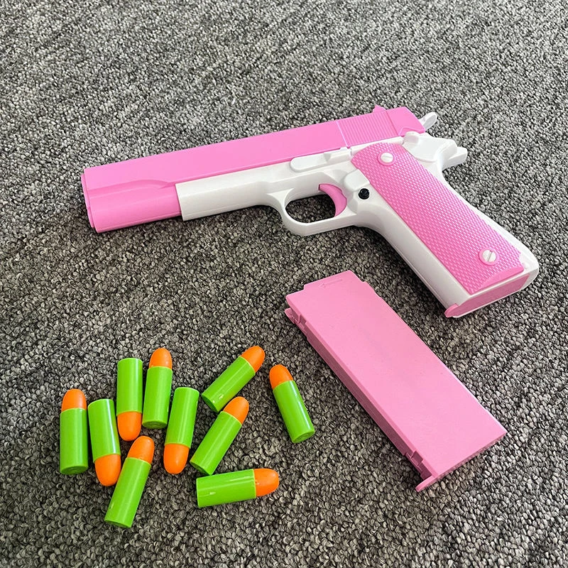 New M1911 Glock Gun Toys Children's Toy Soft Bullet Gun Pistol Can ...