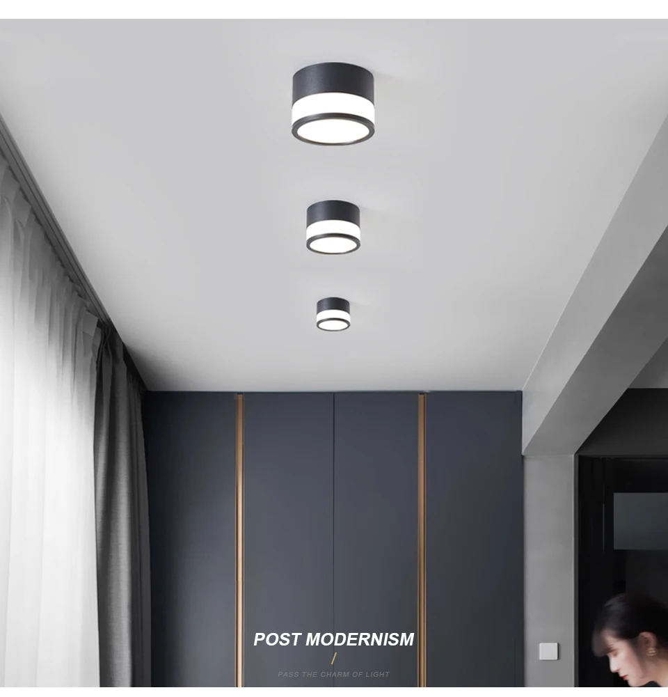 Multicolour Downlight Modern LED Dimmable Downlight Surface Mount 7W ...