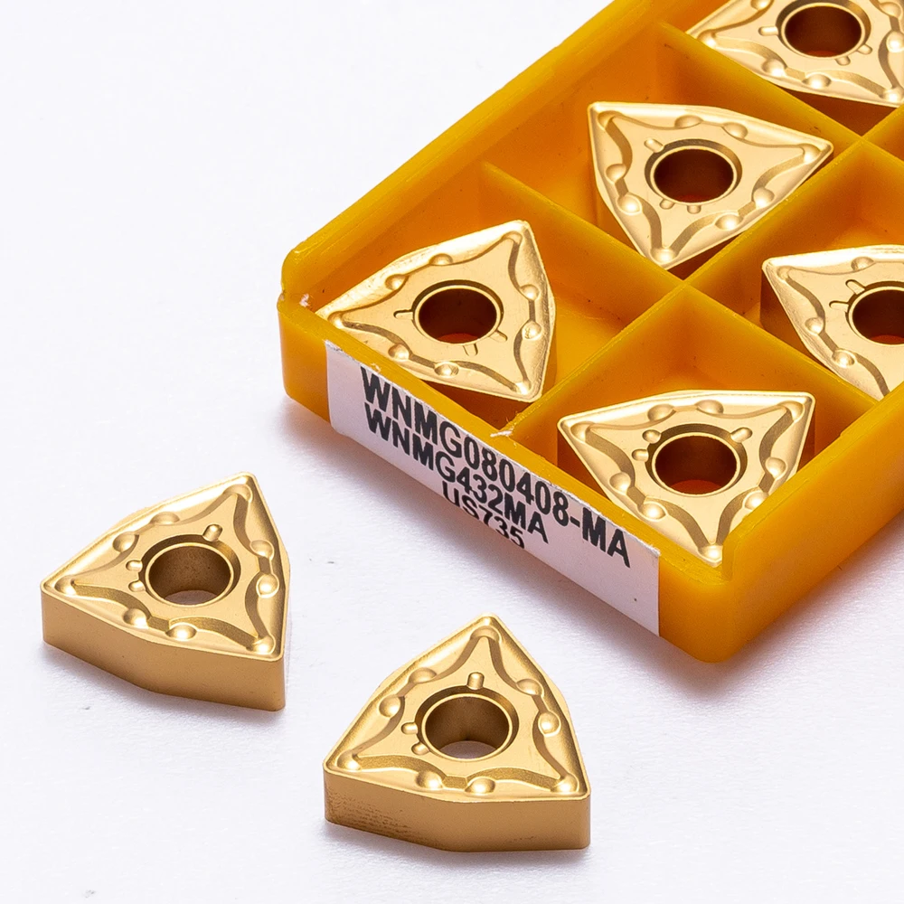 Carbide inserts WNMG080408 MA UE6020 VP15TF US735 External turning tool ...