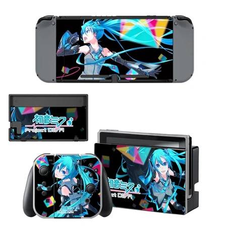 Hatsune Miku Vinyl Skin Sticker For Nintendo Switch NS Console Joy-Con ...