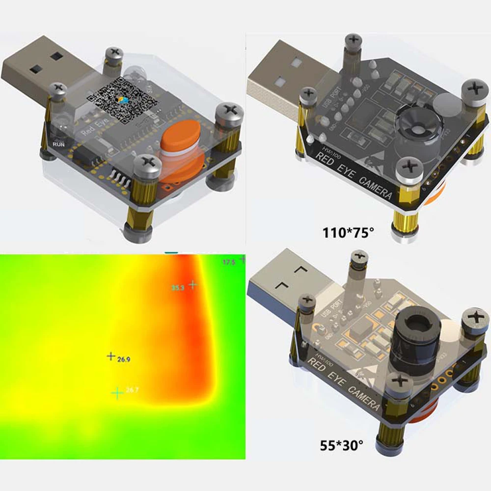 Инфракрасный Imager IFD-x Red Eye камера MLX90640 512*384 разрешение ...