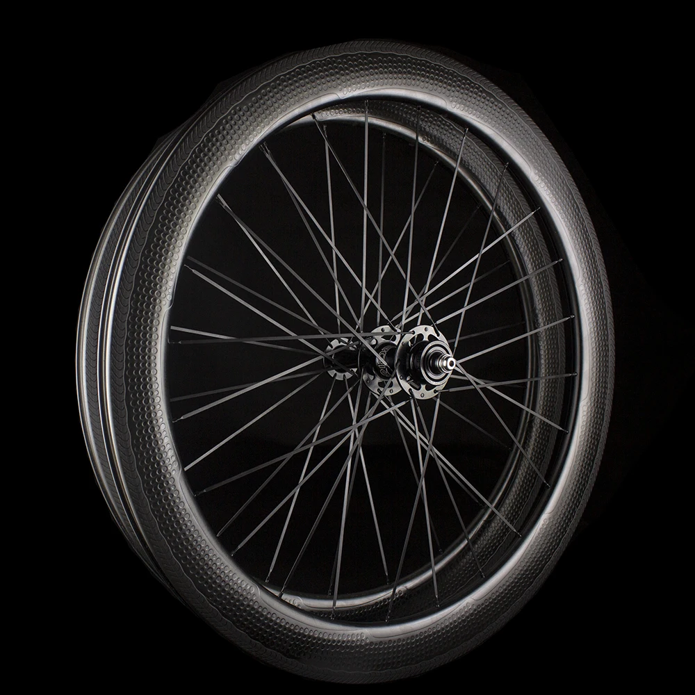 Track Valued Wheel Dimple Carbon Wheels 32/45/50/58/80mm Single Speed ...