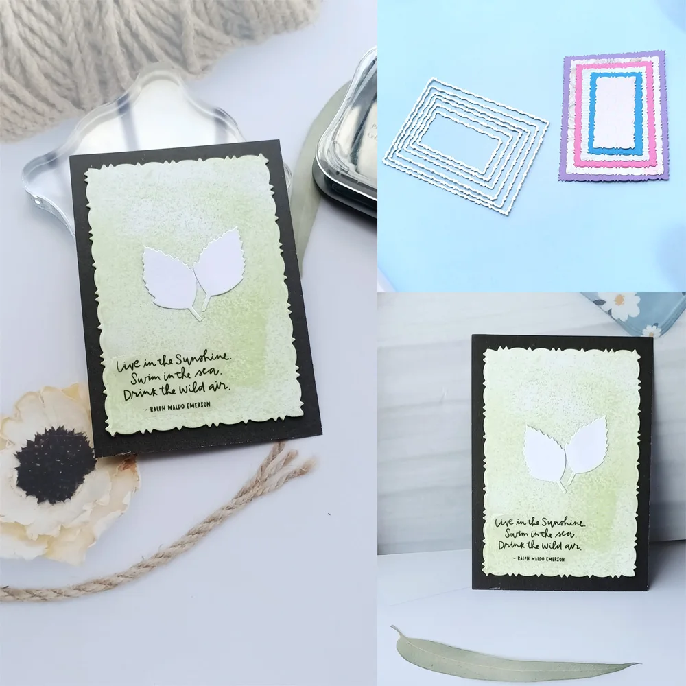 Cutting Dies Frame Rectangle | Rectangle Frame Metal Die | Rectangle ...