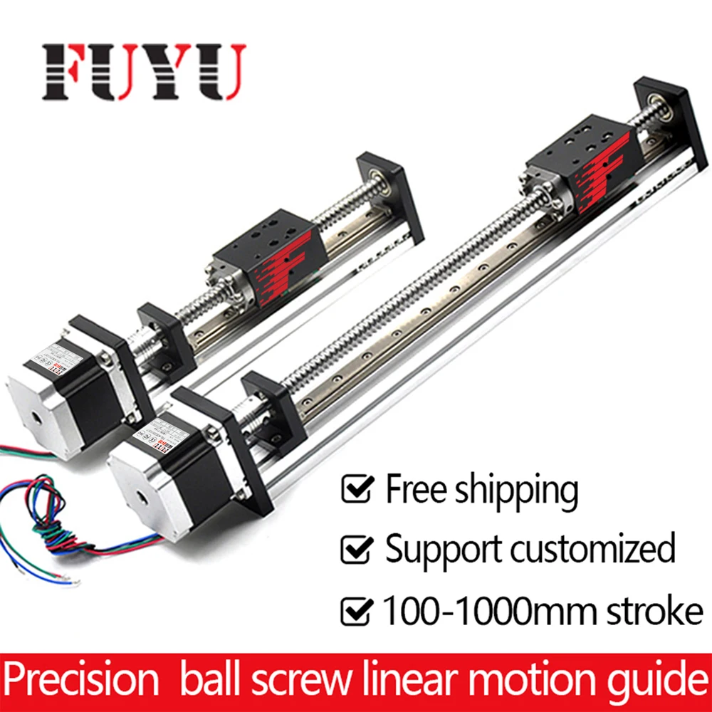 Cnc Linear Guide Stage Rail Motion Slide Table Ball Screw Actuator Nema ...